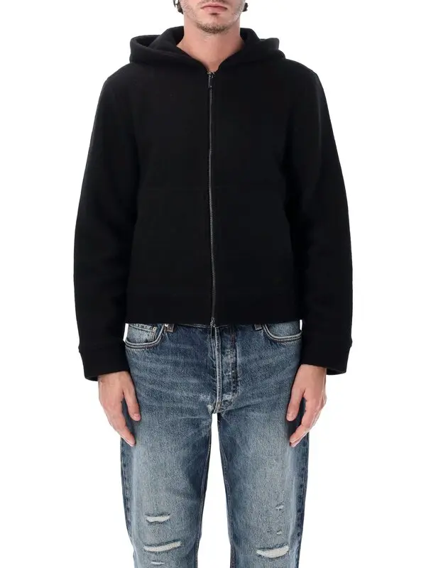 Emporio Armani Zip-up Hooded Jacket - Nero