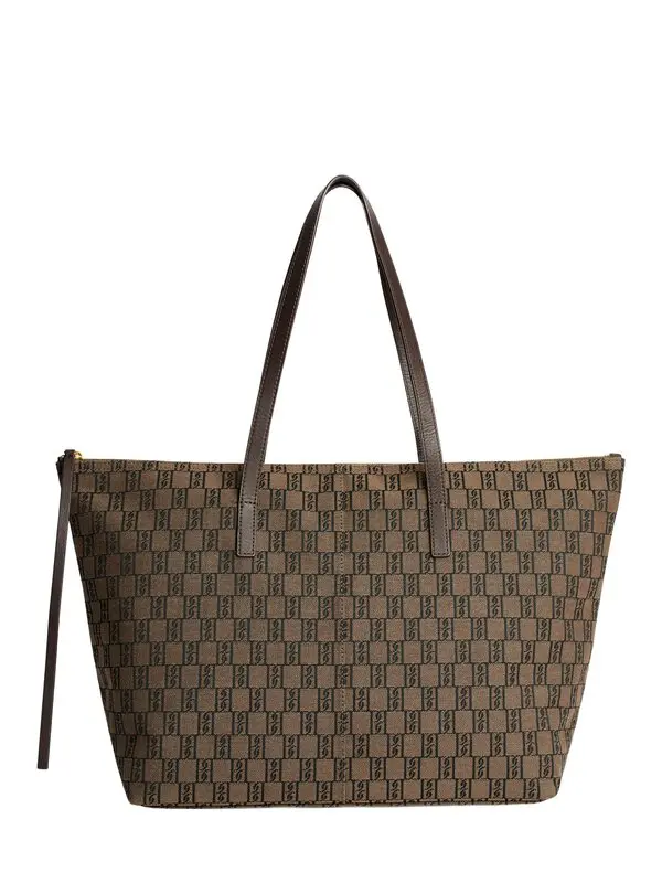 BY MALENE BIRGER Carva Monogram Tote Bag - Bison