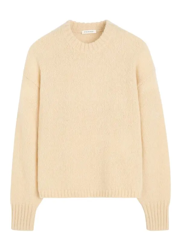 BY MALENE BIRGER Brie Wool & Mohair Blend Sweater - Vanilla Cream