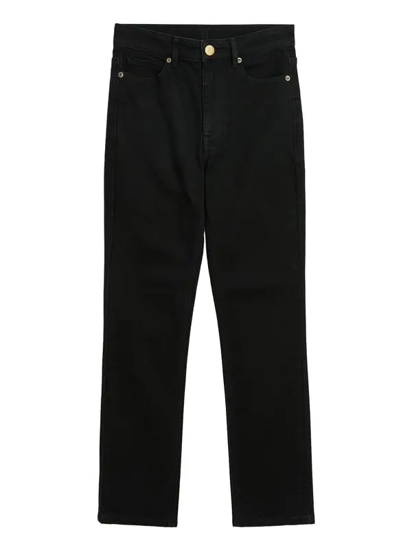 BY MALENE BIRGER Stellen High-rise Straight Leg Jeans - Black