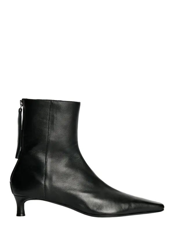 BY MALENE BIRGER Micella Leather Ankle Boots - Black