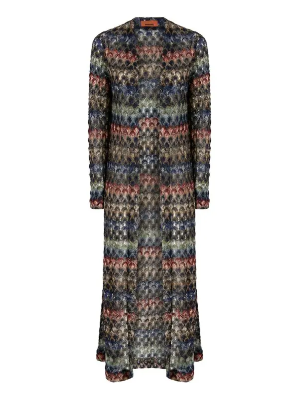 Missoni Long Viscose Lamé Cardigan - Multicoloured