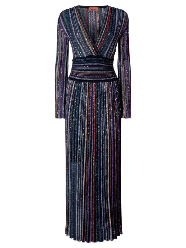 Missoni Long Dress With Sequin Embellishment - Multicoloured