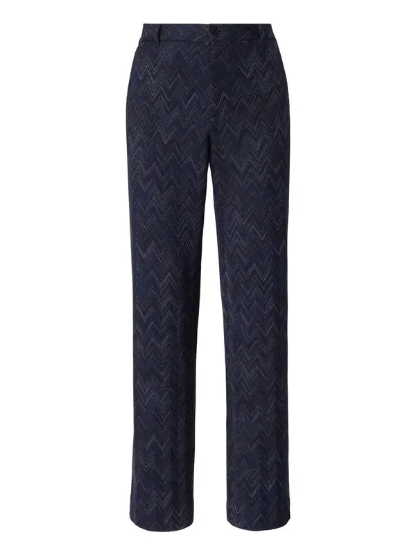 Missoni Striped Zig Zag Knit Trousers - Multicoloured