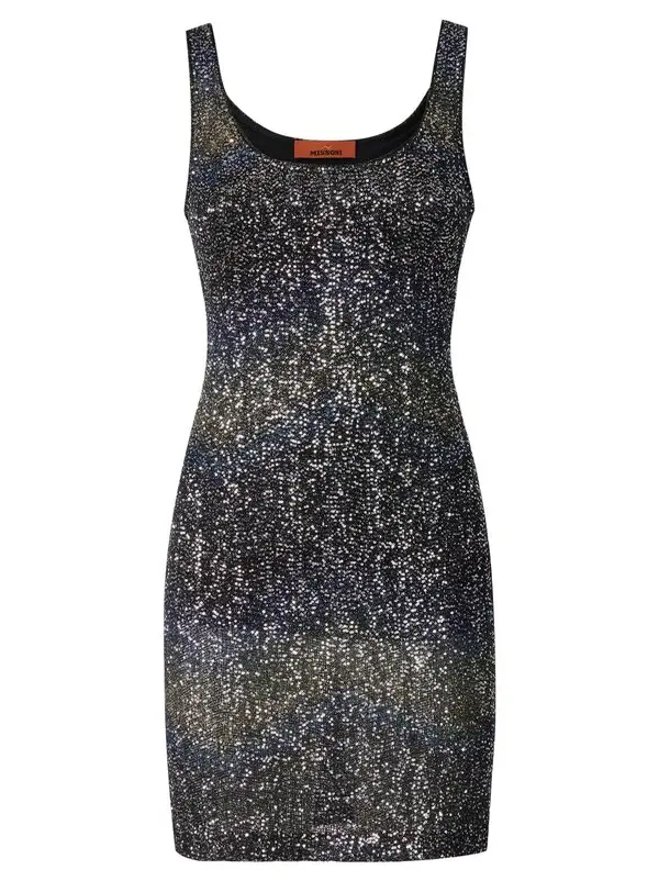 Missoni Dégradé Knit Mini Dress With Sequins - Multicoloured