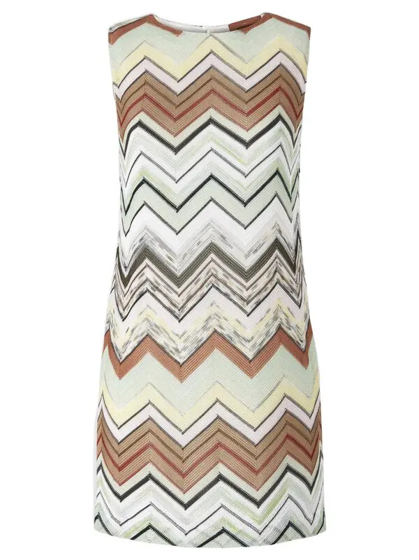Missoni Sleeveless Chevron Mini Dress - Multicoloured