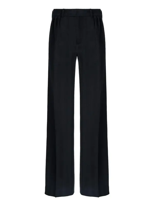 Missoni Tailored Zigzag Pattern Trousers - Black