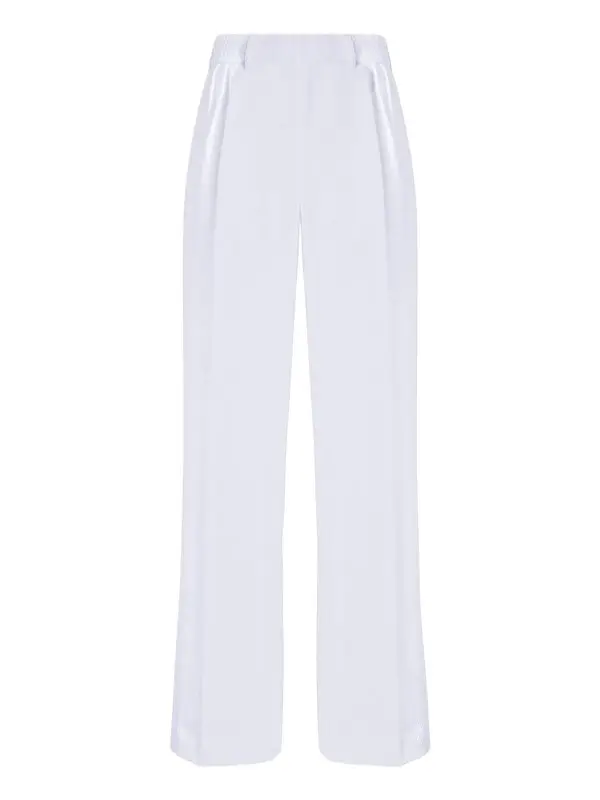 Missoni Tailored Zigzag Pattern Trousers - White