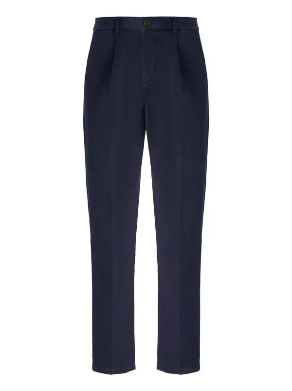Missoni Chino Pants In Cotton - Blue