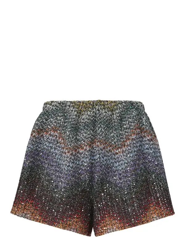 Missoni Mixed Viscose Lamé Shorts With Sequins - Multicoloured