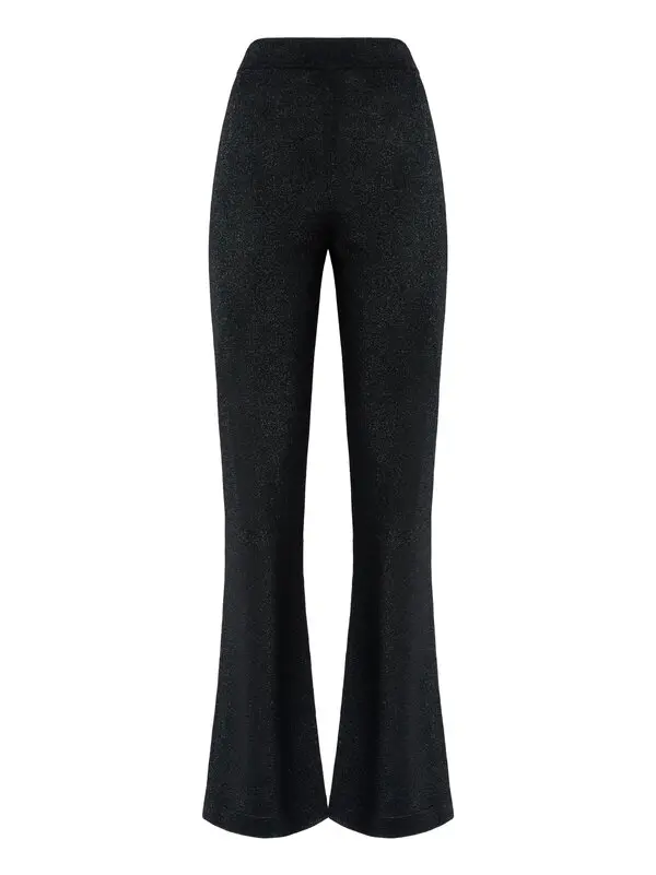 Missoni Lamé Fabric Flare Trousers - Black