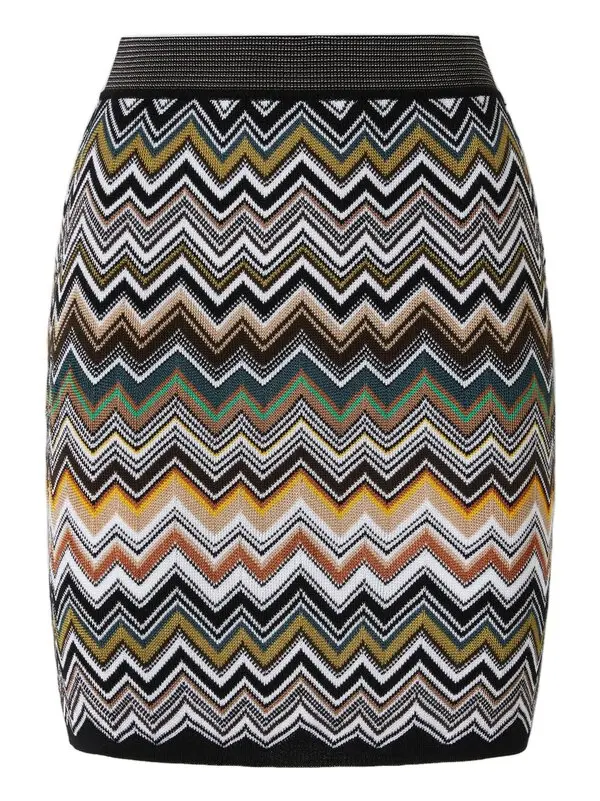 Missoni Chevron Pattern Mini Skirt - Multicoloured