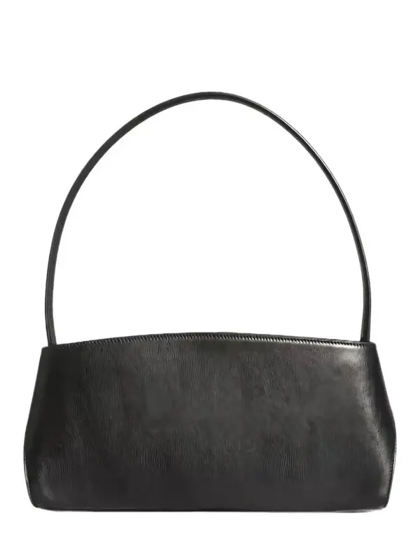 FERRAGAMO Buckle-detail Leather Shoulder Bag - Black