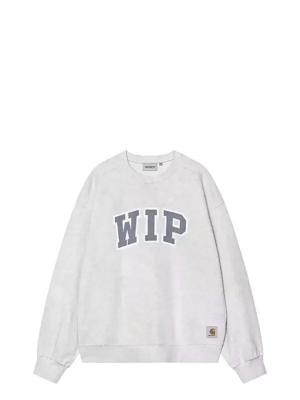 Carhartt Work In Progress Sweatshirt With Logo Patch - Grey