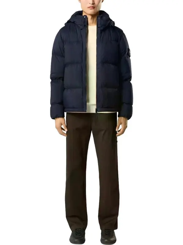 Stone Island Matt Ripstop Cordura® Down Jacket - Blue