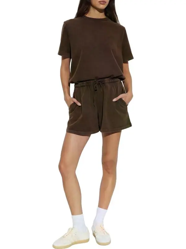 The Upside Soho Eva T-shirt With Embroidered Logo - Brown