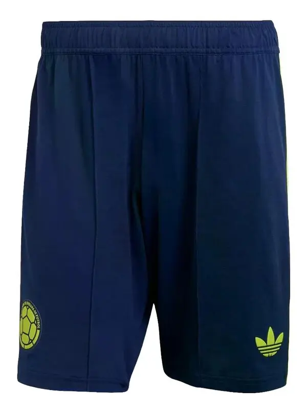 Adidas Colombia 26 Away Side-stripe Shorts - Blue