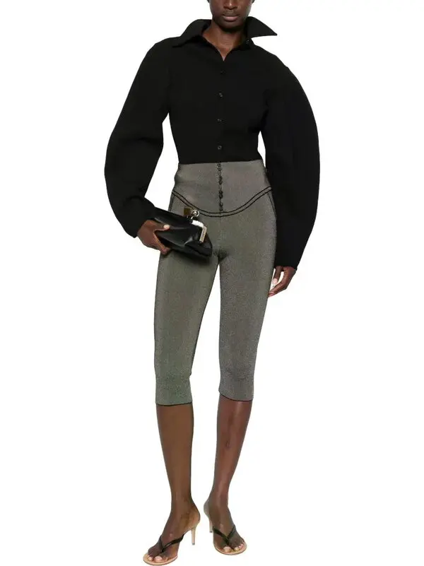 Jacquemus Sera Cropped Leggings - Neutrals