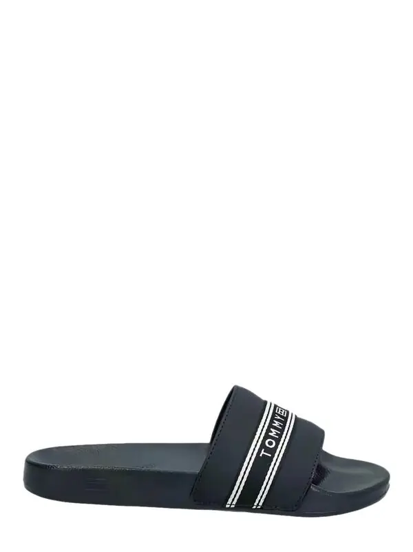 Tommy Hilfiger Logo-tape Webbing Slides - Blue