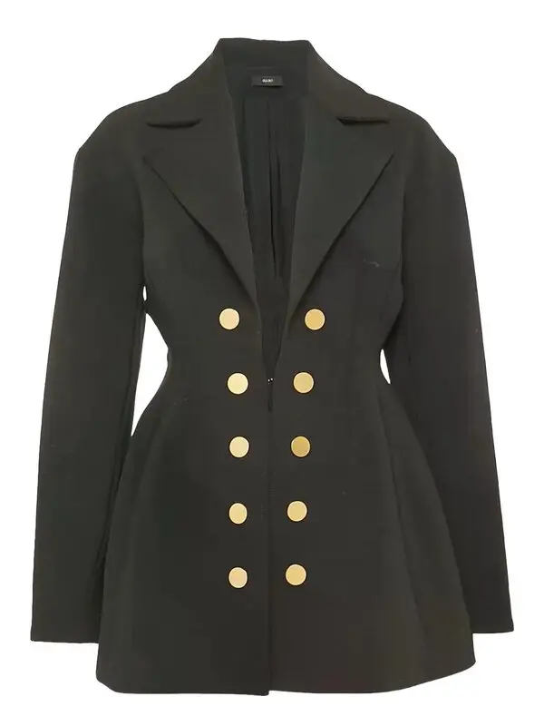 ELLERY Flared Button-detail Jacket - Black