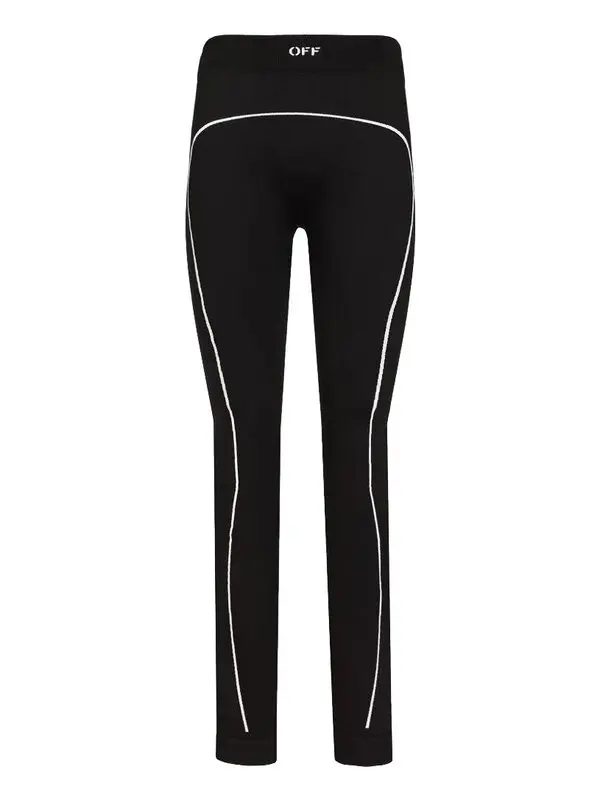 Off-White Off Stamp Seamless Leggings - Black