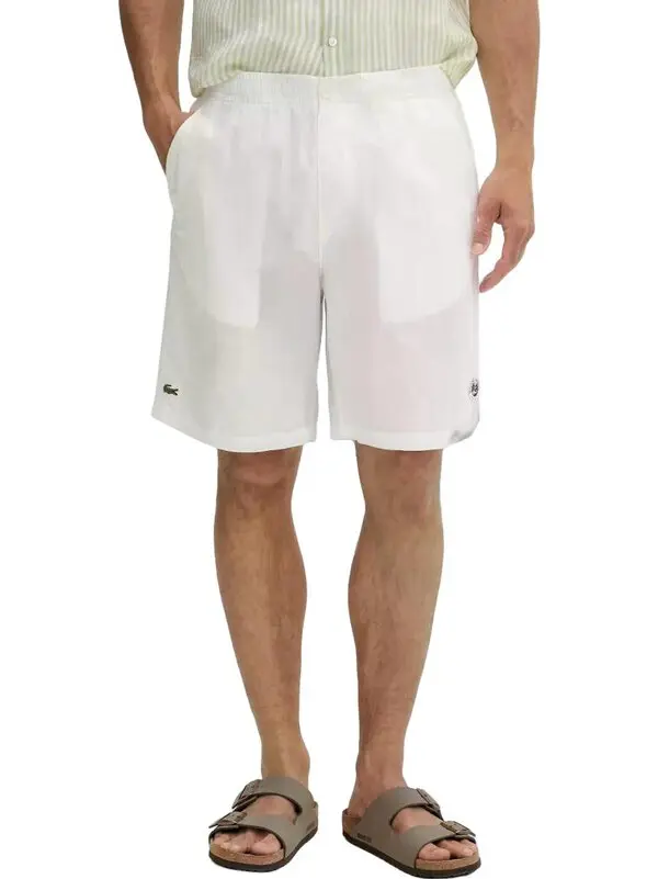 Lacoste Elasticated Waist Shorts - White