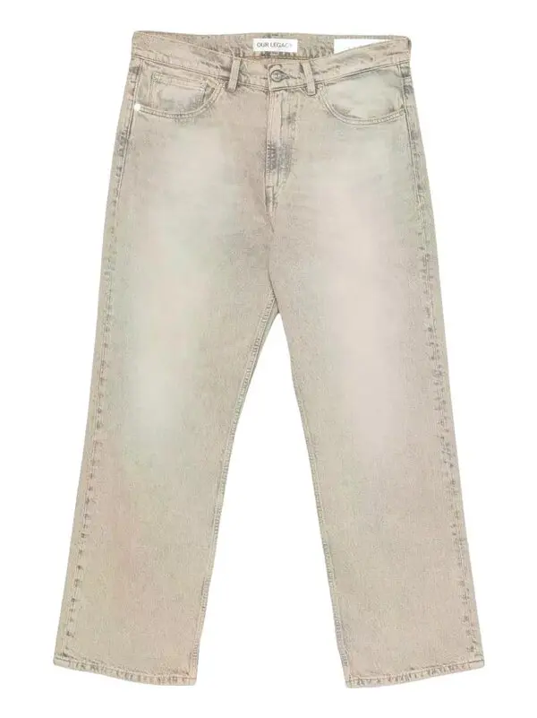 Our Legacy Third Cut Jeans Beige Washed Effect - Neutrals