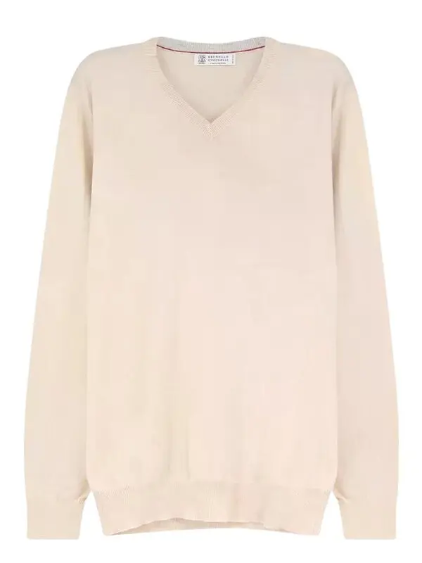 Brunello Cucinelli V-neck Sweater - Neutrals