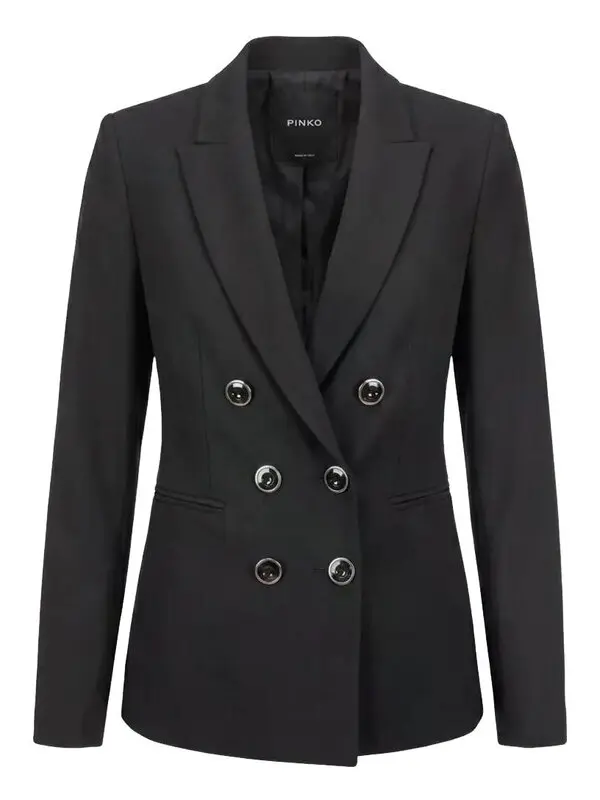 Pinko Alexia Double-breasted Blazer - Black