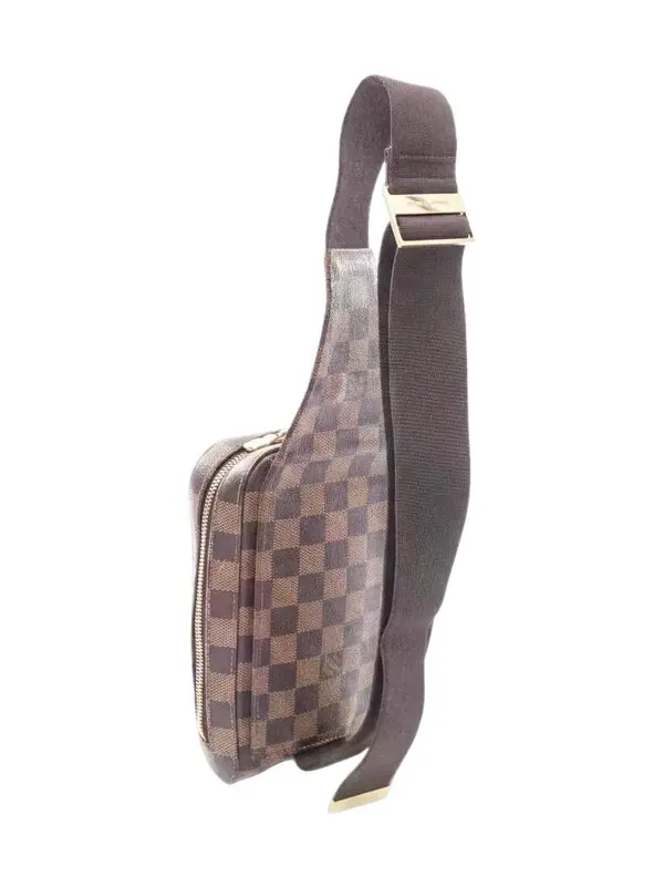 LOUIS VUITTON 2002 Geronimos Damier Ebene Belt Bag - Brown