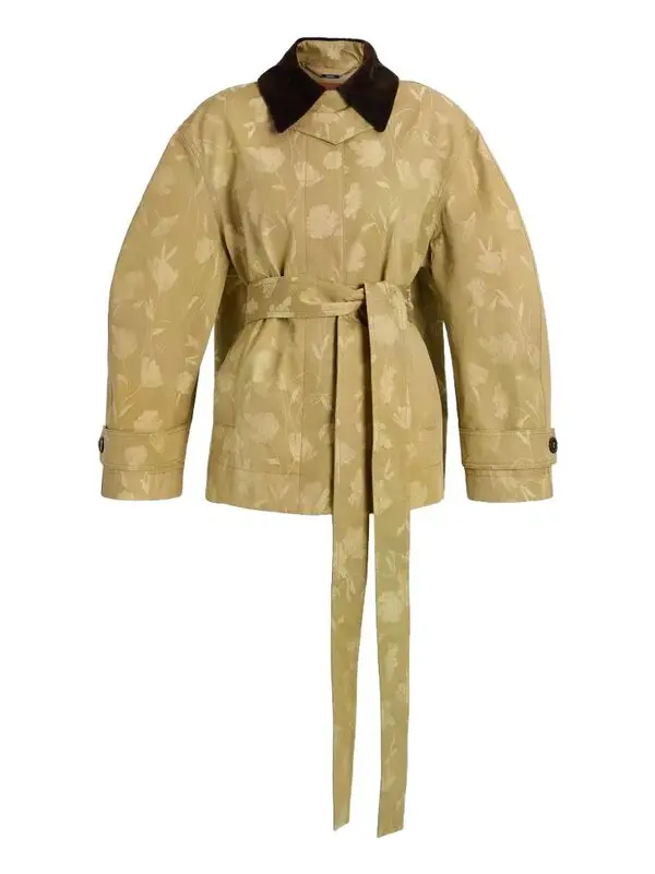 Erdem Poppy Jacquard Oversized Jacket - Neutrals