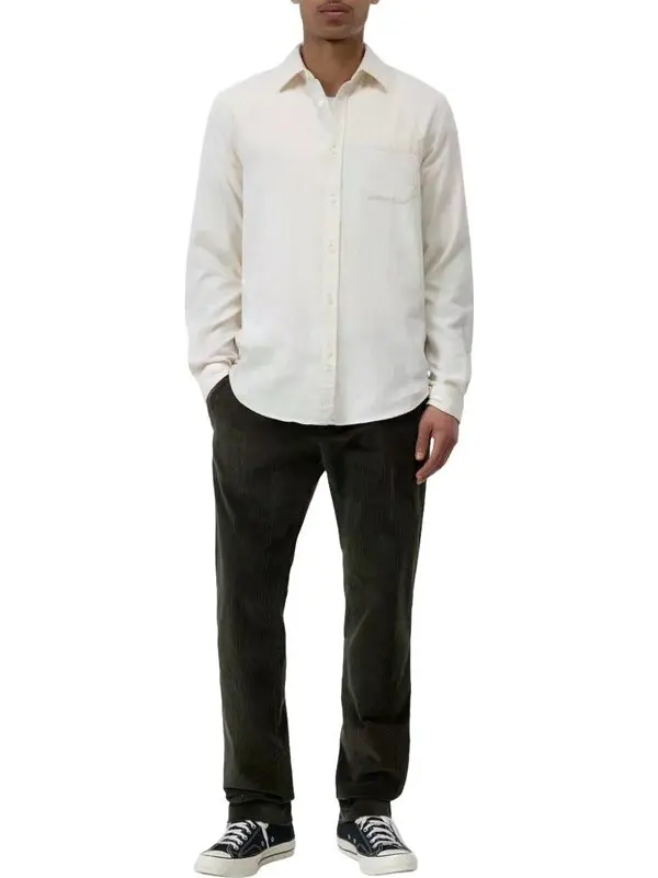 Closed Patch-pocket Cotton Shirt - Neutrals