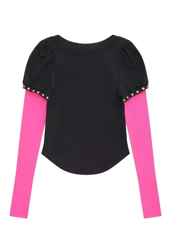 CHOPOVA LOWENA Stud-embellished Layered Top - Black