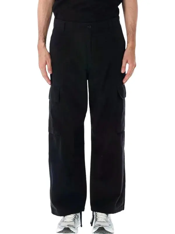 Carhartt Work In Progress Kade Logo-patch Cargo Pants - Black