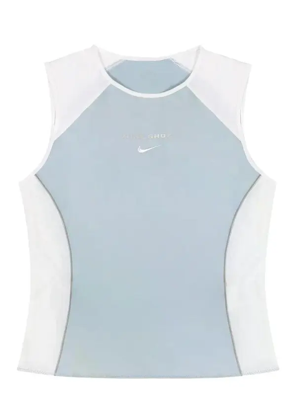 Nike Shox Logo-embroidered Tank Top - Blue
