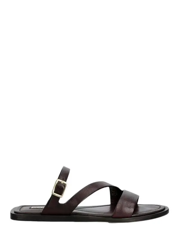 Gant Buckle-fastening Leather Slingback Sandals - Brown