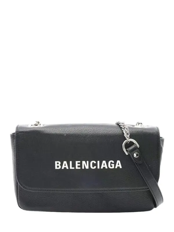 Balenciaga Chain Shoulder Bag - Black
