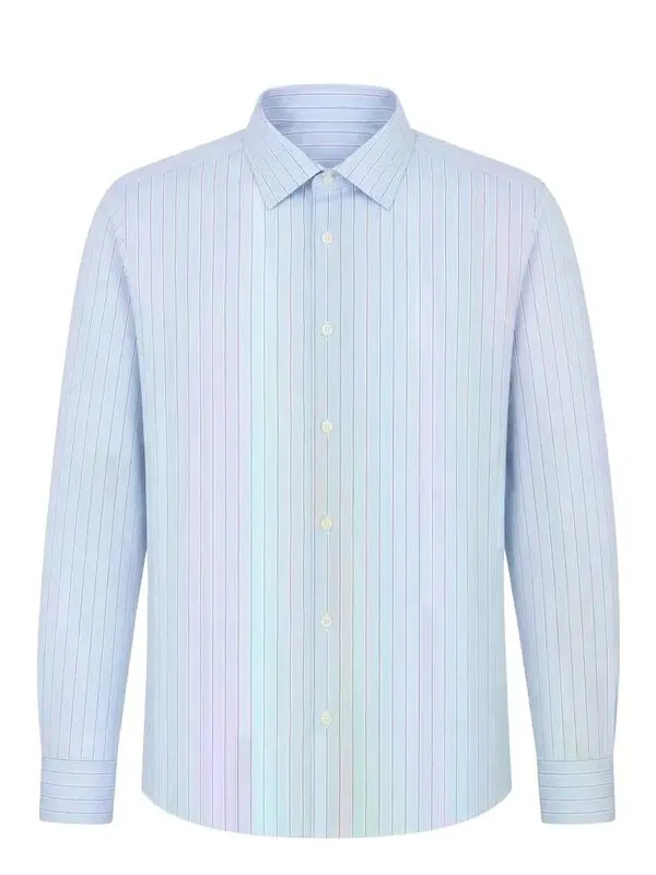 COSTUMEIN Eric Ml Vertical-stripe Long-sleeve Shirt - Blue