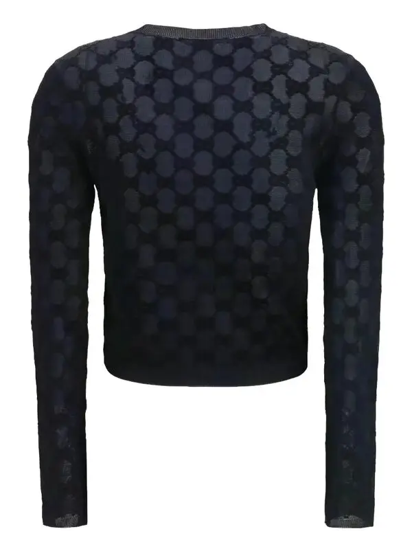 Gucci Gg Monogram Knit Cardigan - Blue