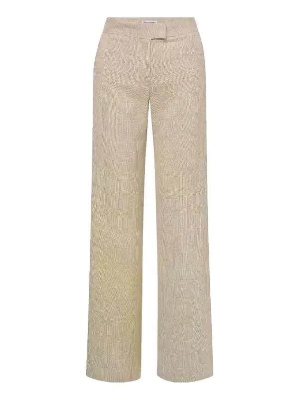 Veronica Beard Broderick Check-pattern Trousers - Neutrals