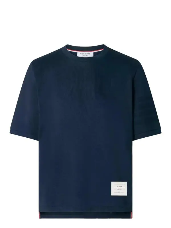 Thom Browne Jersey Ottoman 4-bar Tee - Blue