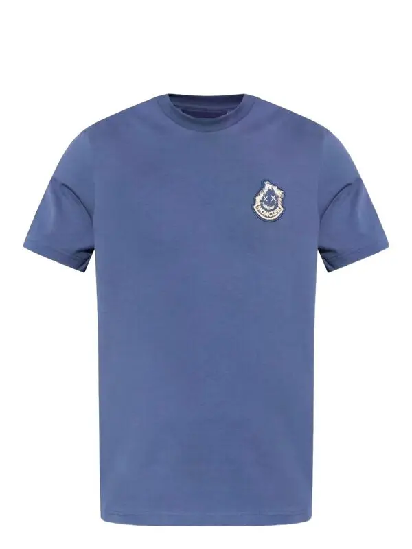 Moncler Logo-patch T-shirt - Blue