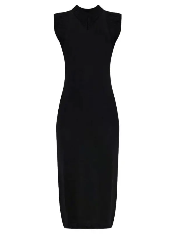 IRO PARIS Ribbed-knit Sleeveless Midi Dress - Black