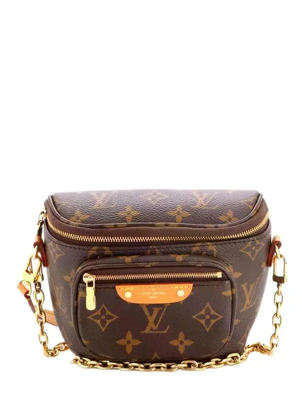 LOUIS VUITTON Monogram Canvas Mini Belt Bag - Brown