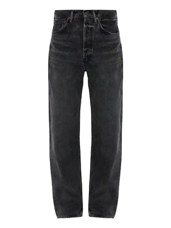 AGOLDE Faded Effect Straight-leg Jeans - Black