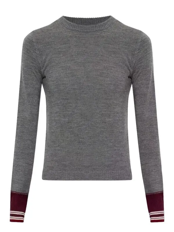 IRO PARIS Contrast-cuff Sweater - Grey