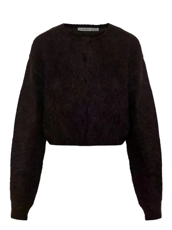 GESTUZ Debbie Mohair-blend Cardigan - Brown