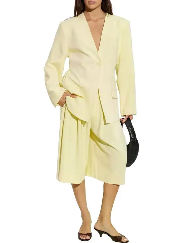 GESTUZ Gzcia Pleated Culottes - Yellow