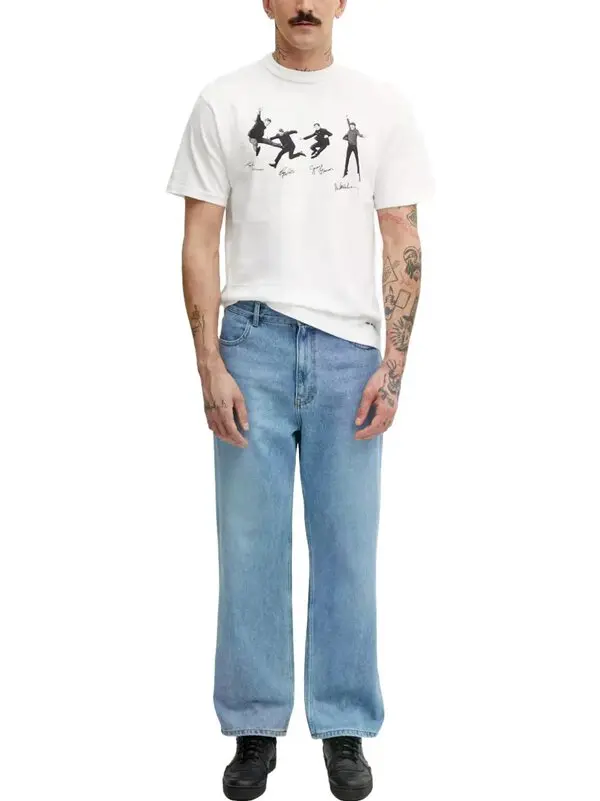 ADER ERROR Logo Patch Straight-leg Jeans - Blue