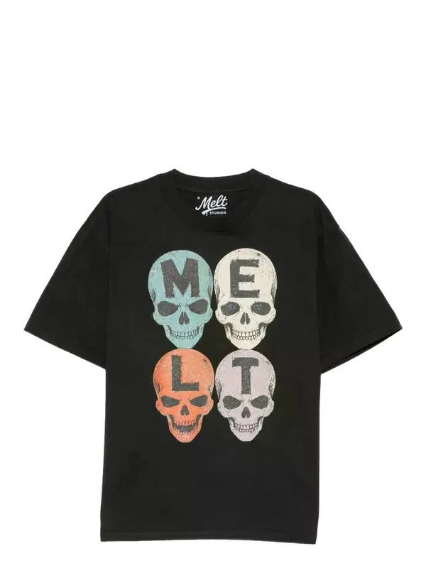 MELT Skull-print T-shirt - Black